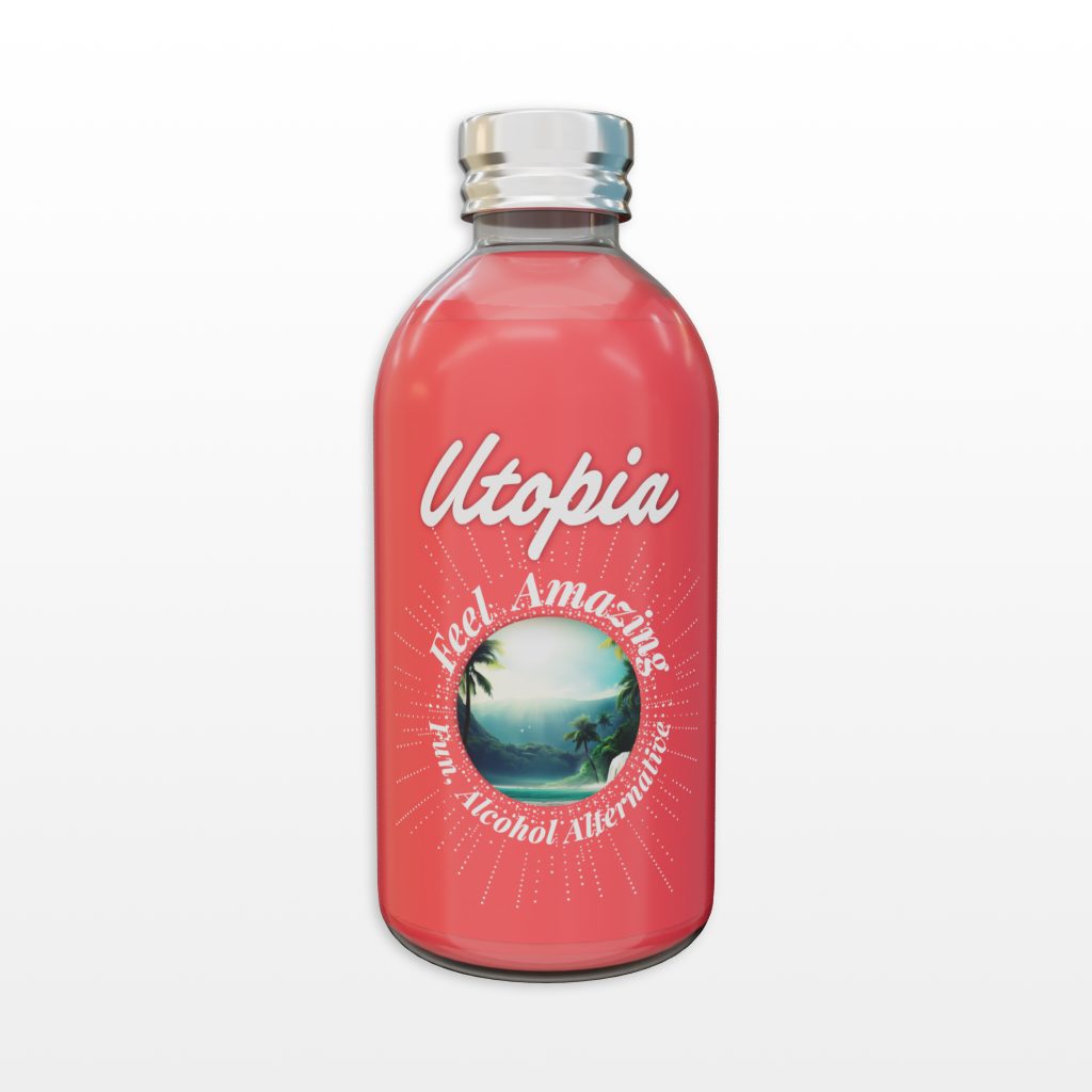 Utopia Shot 2oz - Single Shot Red - Miami Distro